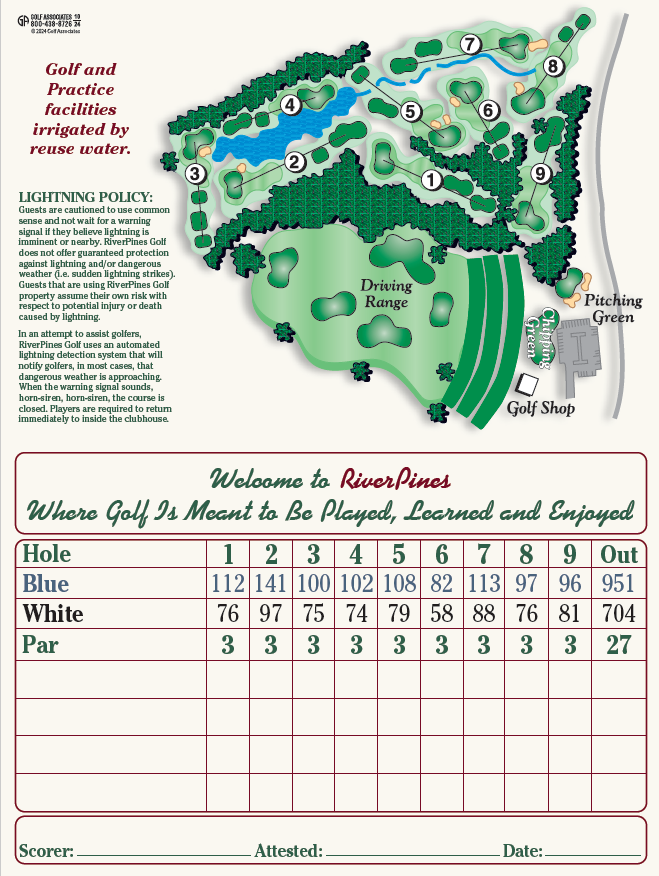 Par 3 Course Details - RiverPines Golf